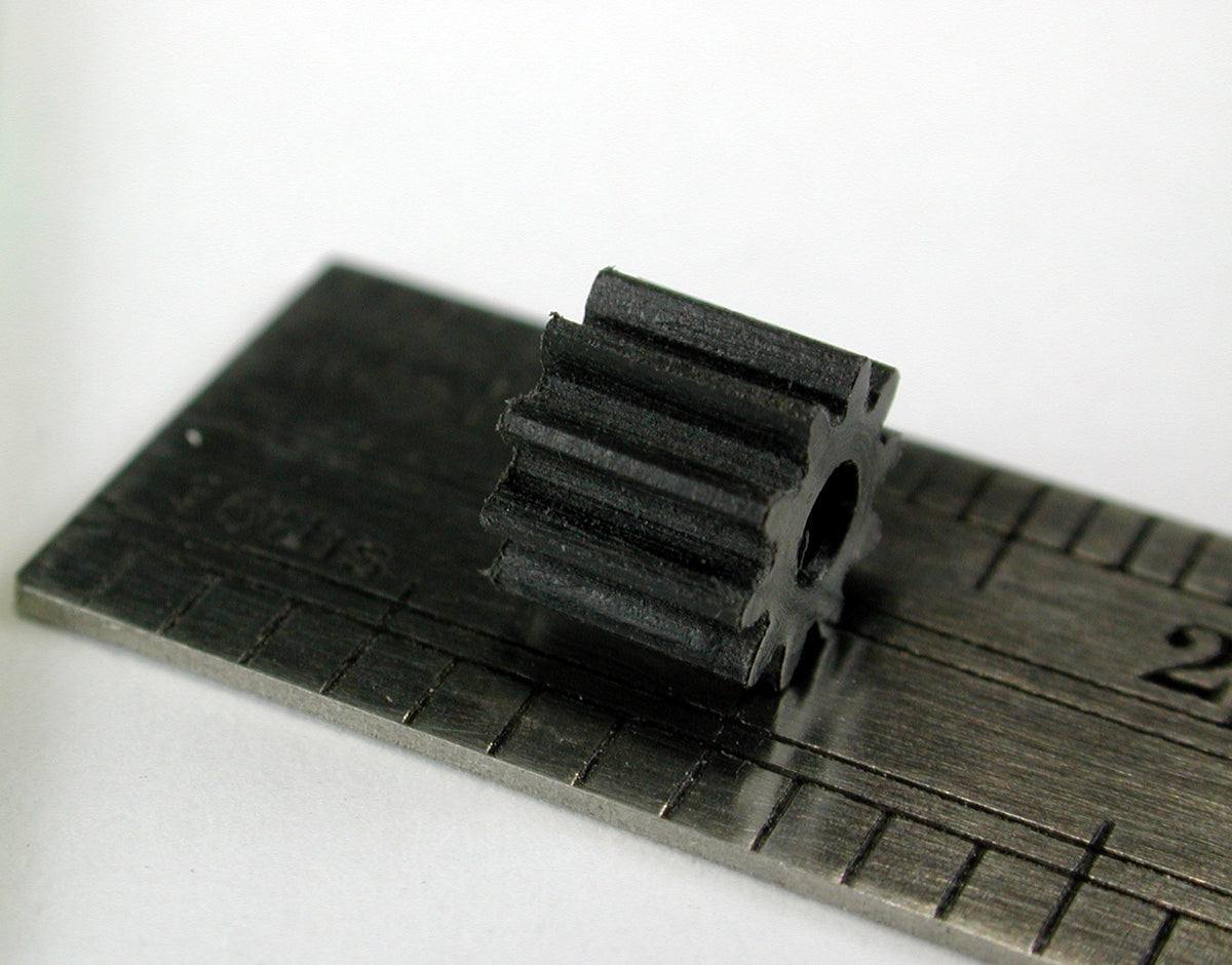 Spur Gear, 0.5mod, 10 Teeth, 6.0mm OD x 0.197" OD x 2.0mm Slip Bore, D ...