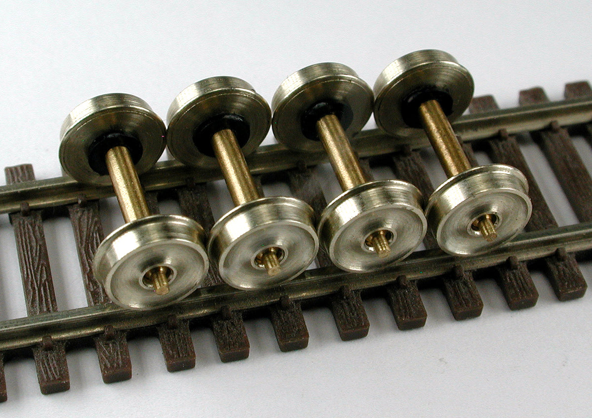 HOn30 Scale Wheelset, 20"/64, 1.5mm x 0.530" Shouldered Axle (4/pkg ...