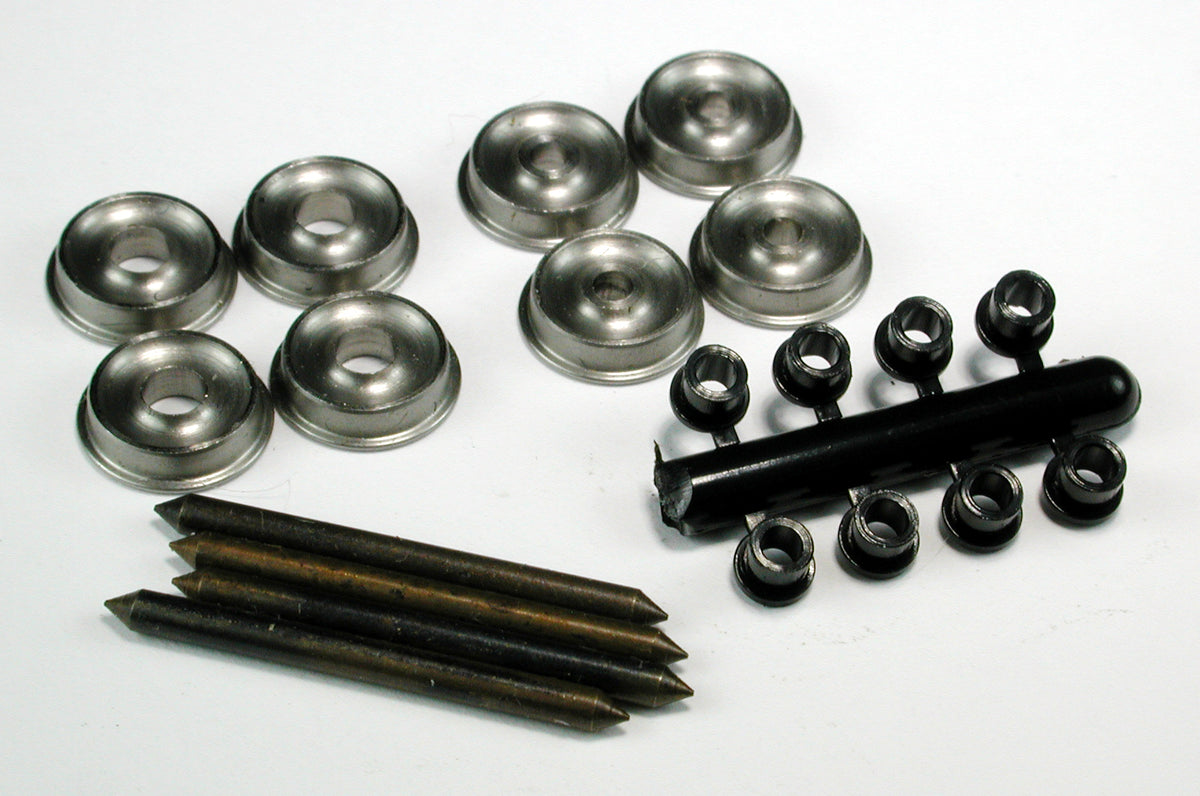 HO Scale Wheelset, 28"/88, 2.0mm x 0.970" Pointed Axle (4/pkg ...